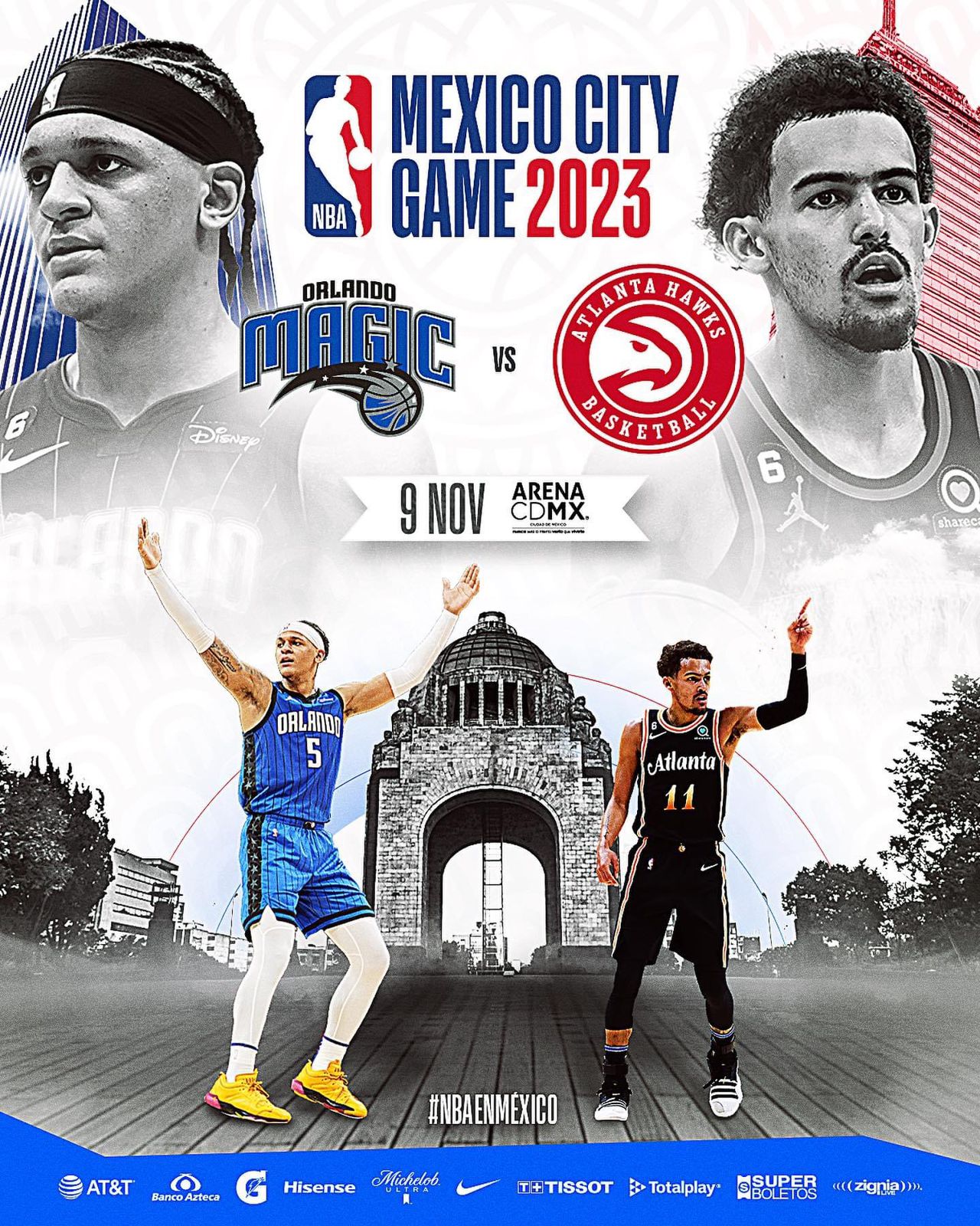 Atlanta y Orlando para el juego de NBA México 2023 - NTR Zacatecas