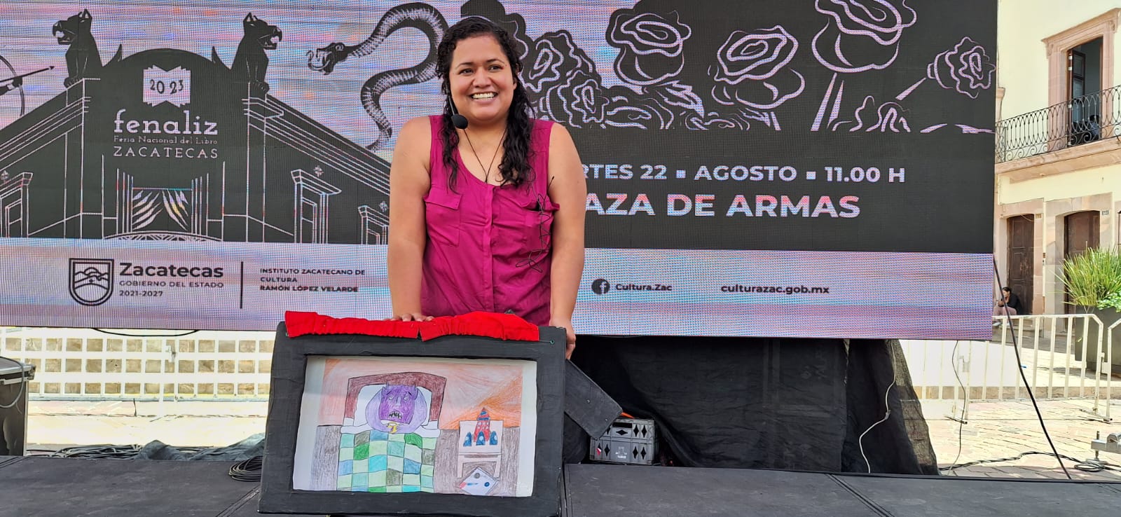 Cautiva Fabiola Romo con narración de cuentos - NTR Zacatecas