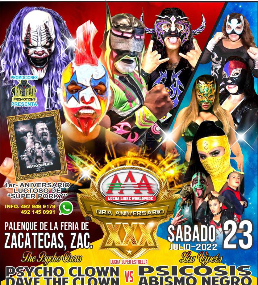 Llegan a Zacatecas estrellas de AAA - NTR Zacatecas