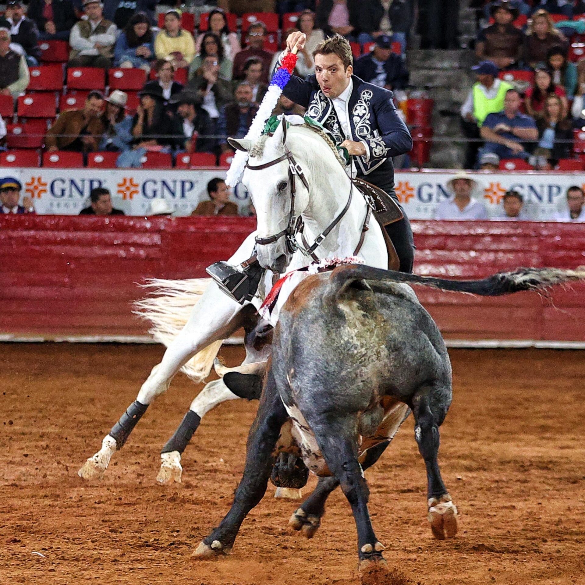 Buena lidia a caballo en la Plaza México - NTR Zacatecas