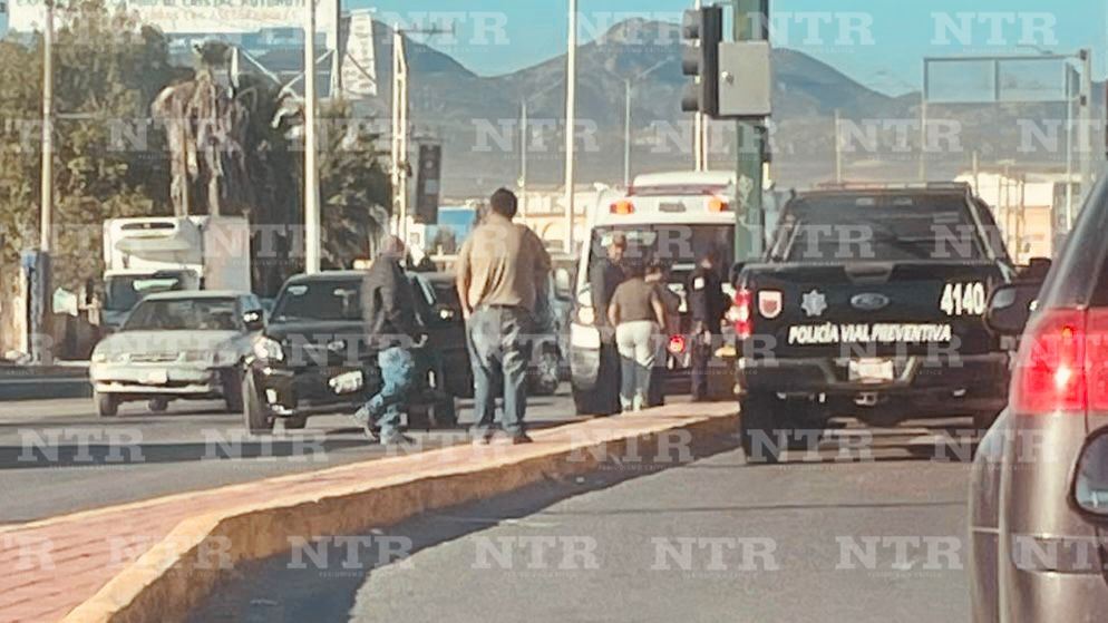 Un lesionado tras choque en bulevar Jesús Varela Rico - NTR Zacatecas